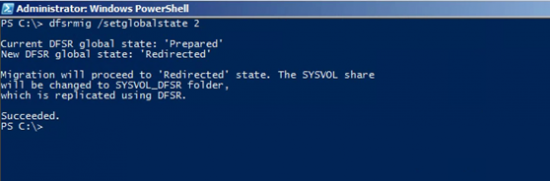 Migrate SYSVOL replication from FRS to DFSR (Distributed File System Replication) – Mushaaf Blog
