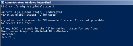 Migrate SYSVOL replication from FRS to DFSR (Distributed File System ...