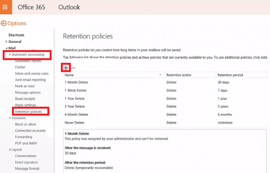 Office 365 Retention Policies – Mushaaf Blog