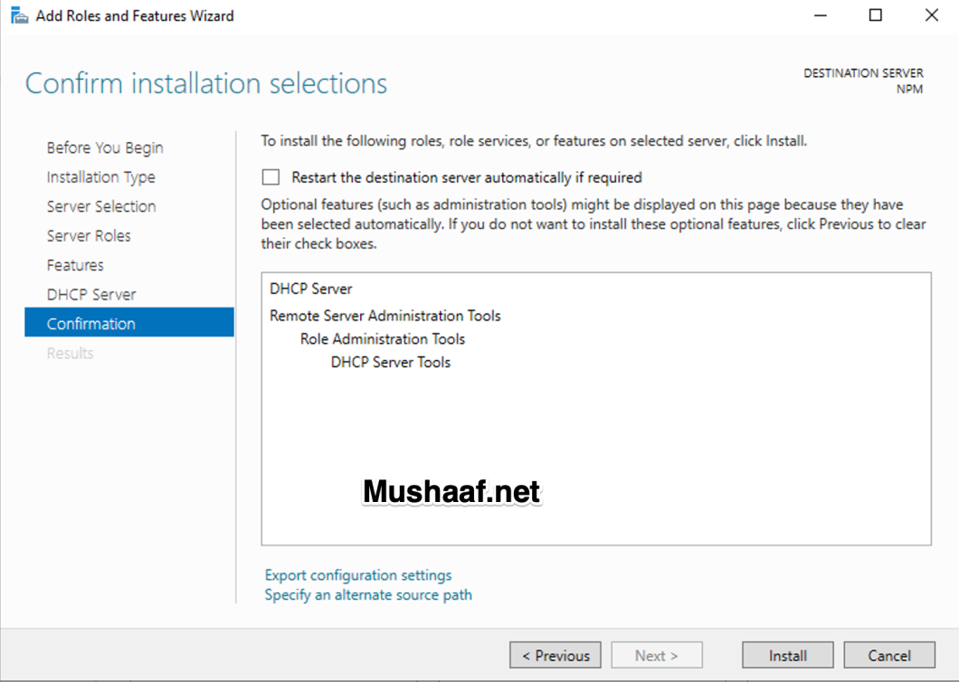 Install and Configure DHCP Server on Windows Server 2019 – Mushaaf Blog