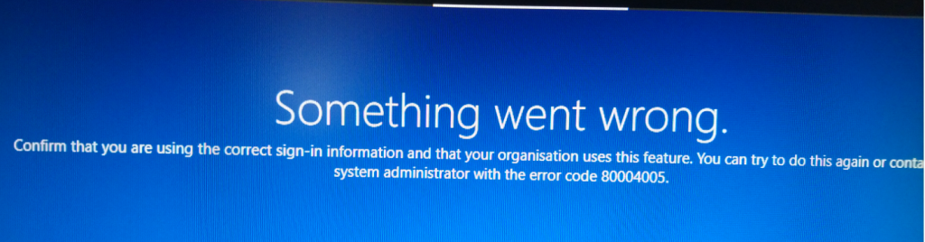 Windows 10 AutoPilot Error 80004005 – Mushaaf Blog