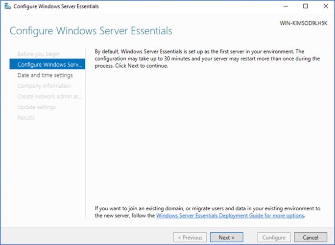 How to setup Windows Server 2016 Essentials and configure Active Directory – Mushaaf Blog