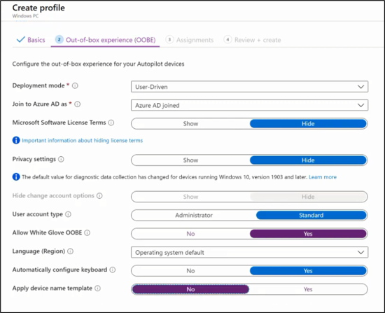 Onboard devices to Intune via Windows Autopilot Deployment Program ...
